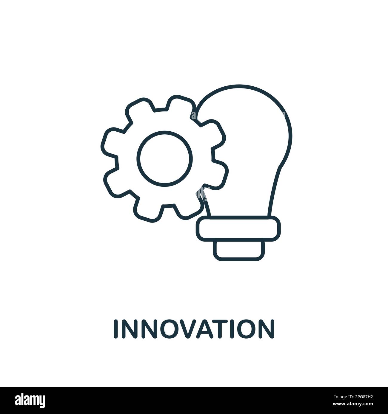 Innovation line icon. Colored element sign from marketing collection ...