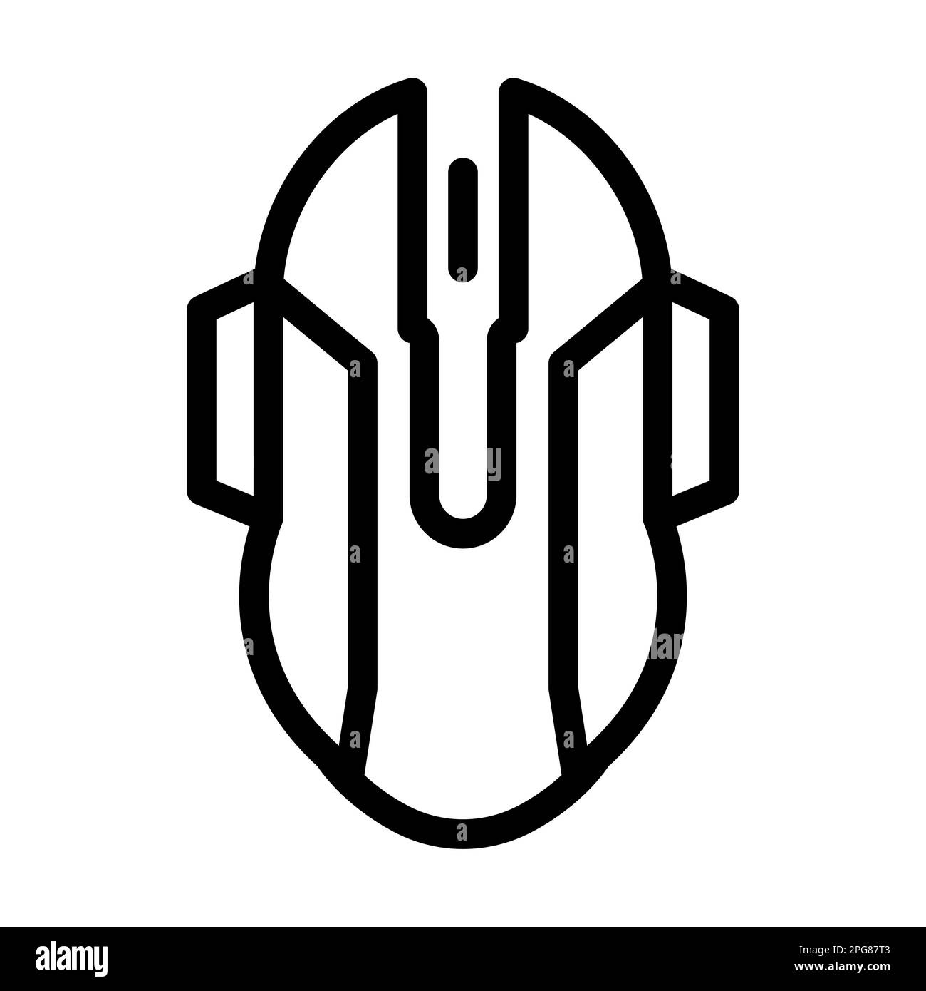 Mouse Vector Thick Line Icon For Personal And Commercial Use Stock Photo - Alamy