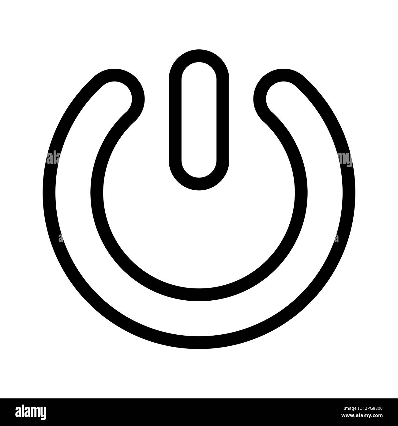 Power Vector Thick Line Icon For Personal And Commercial Use Stock