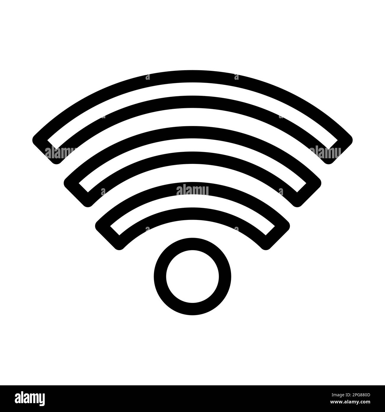 Internet Connection Vector Thick Line Icon For Personal And Commercial ...