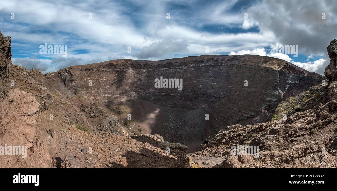 vesuvius volcano, vesuvian municipalities, naples, campania, italy ...