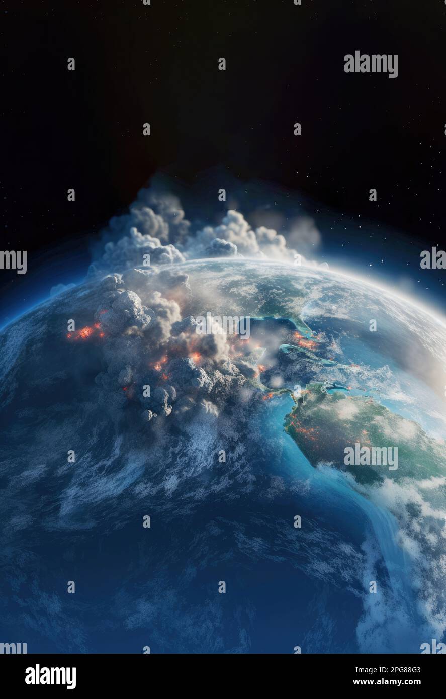 Exploding planet earth hi-res stock photography and images - Alamy