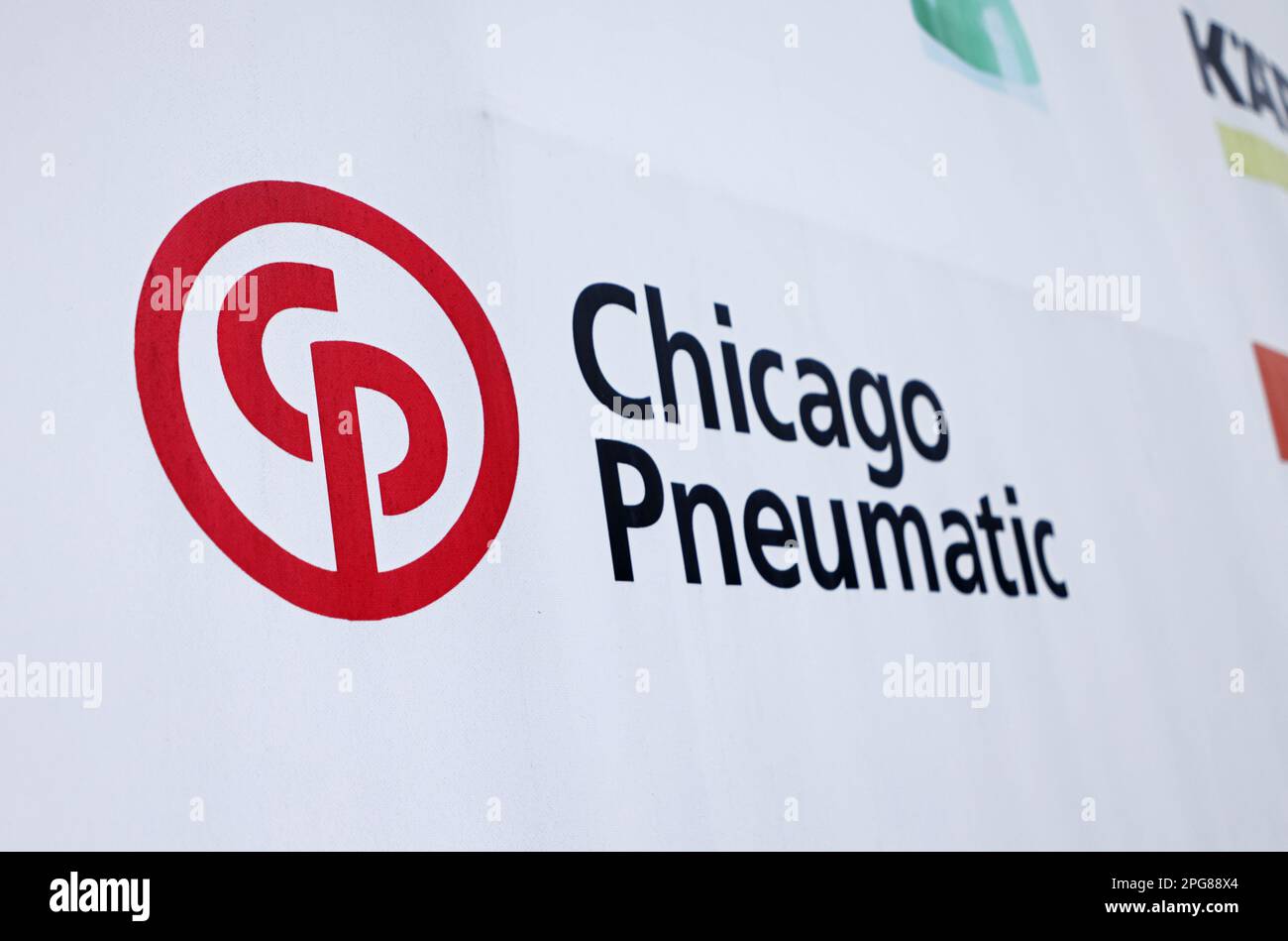Signs and symbols, Chicago Pneumatic Stock Photo - Alamy
