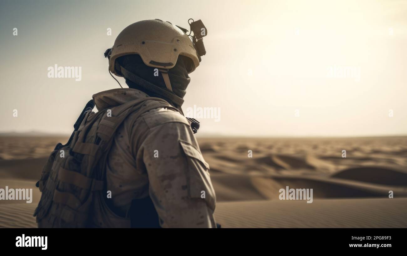 Paratrooper in desert hi-res stock photography and images - Alamy
