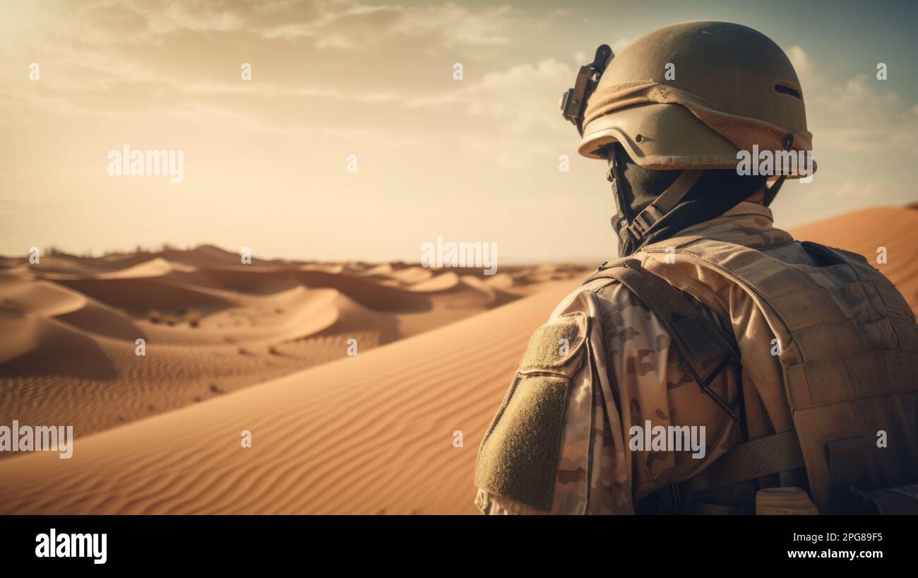 Paratrooper in desert hi-res stock photography and images - Alamy