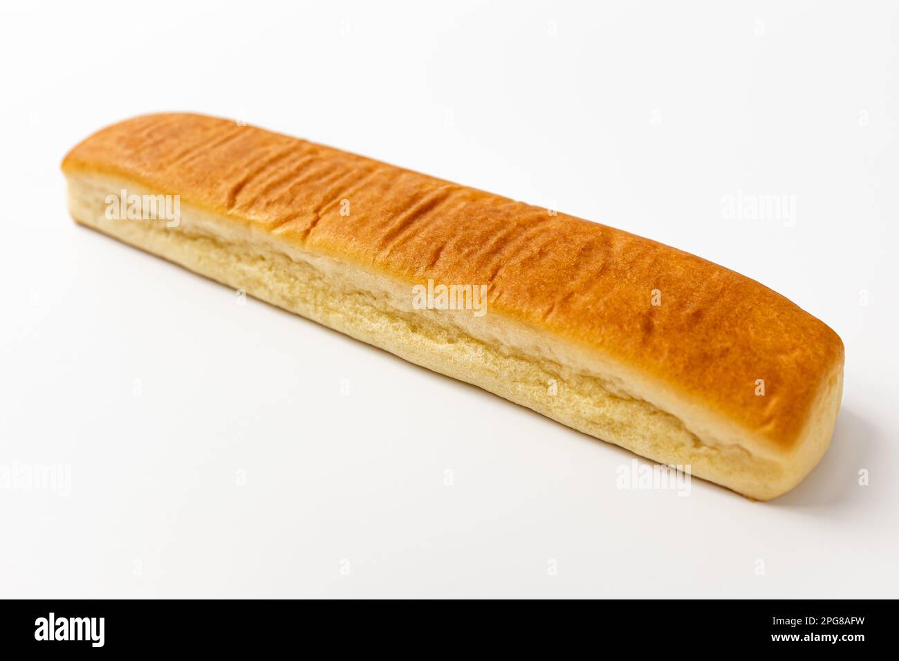 Bread sticks with butter on a white background Stock Photo - Alamy