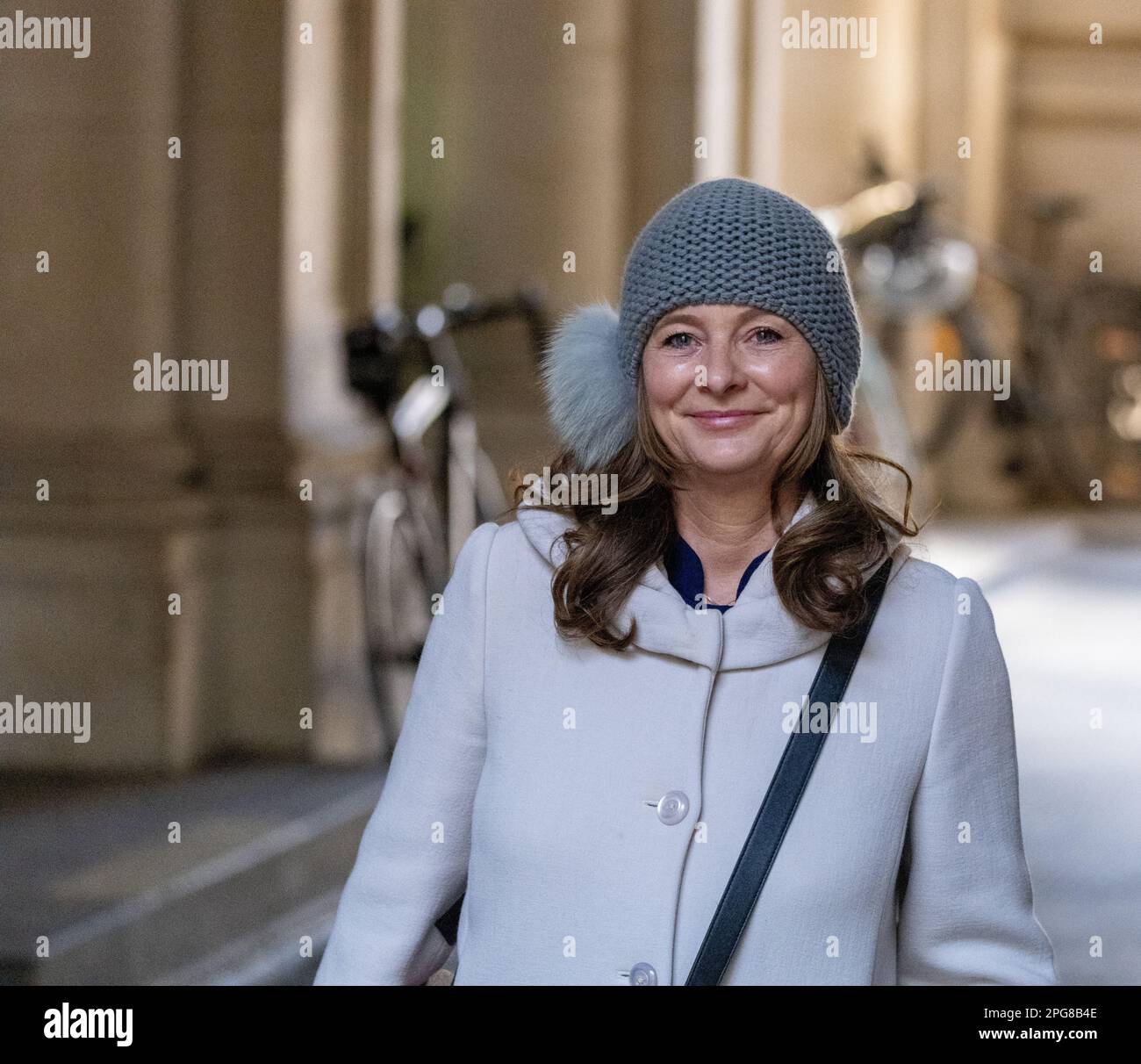 London, UK. 21st Mar, 2023. Gillian Keegan, Education Secretary, at a ...