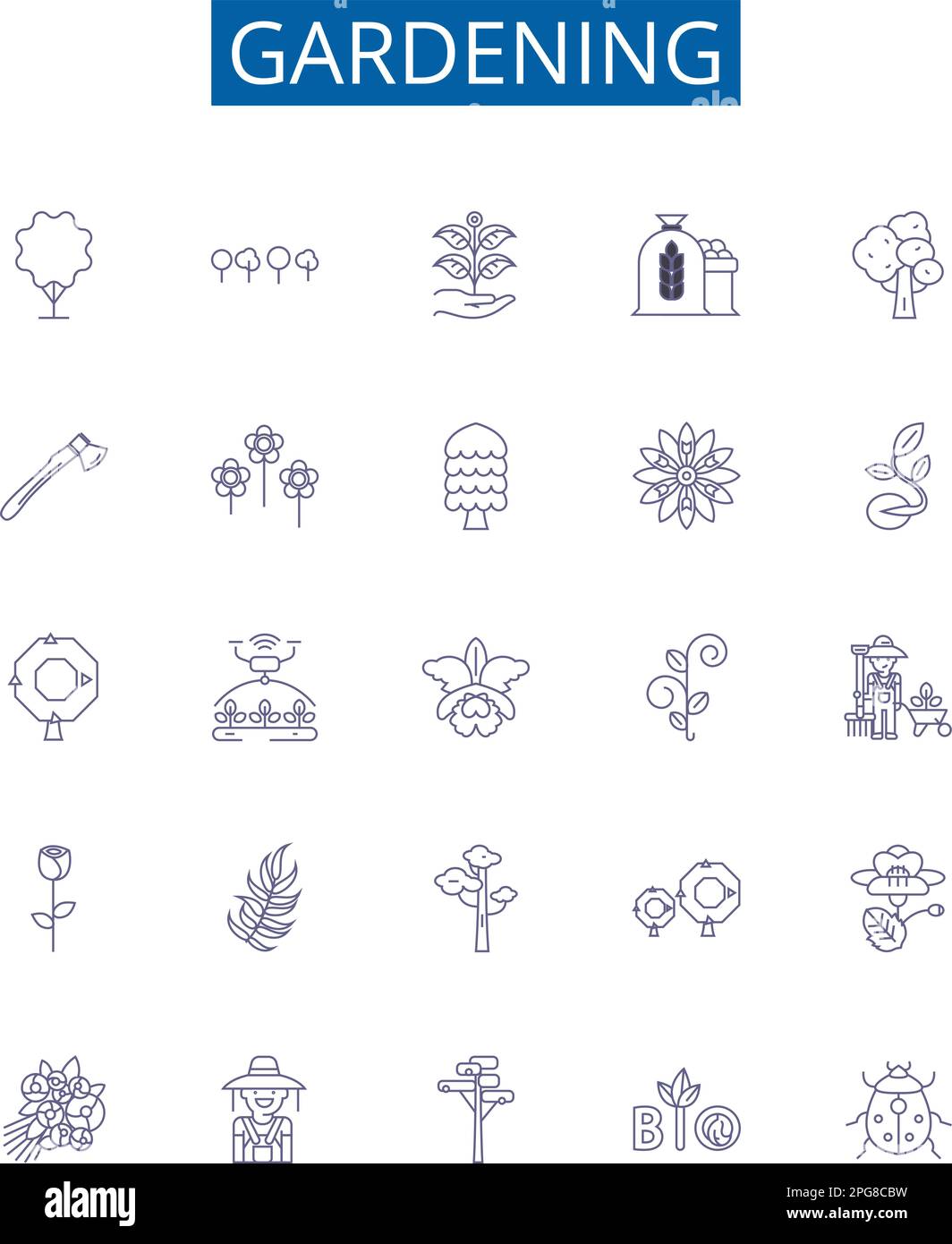 Planting for shade Cut Out Stock Images & Pictures - Alamy