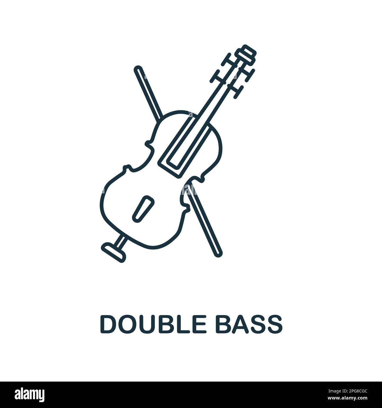 Upright Bass Drawing