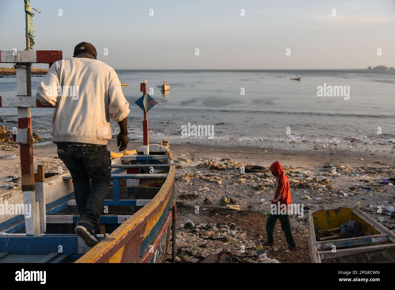 Fishermans boats of senegal hi-res stock photography and images - Alamy