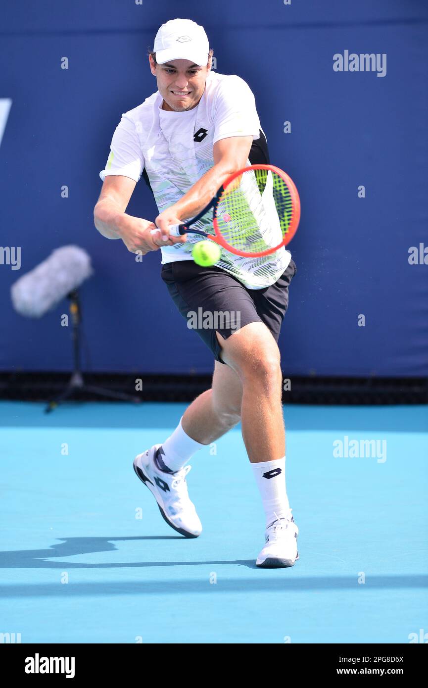 MIAMI GARDENS, FLORIDA - MARCH 20: Pavel Kotov during The Miami Open ...