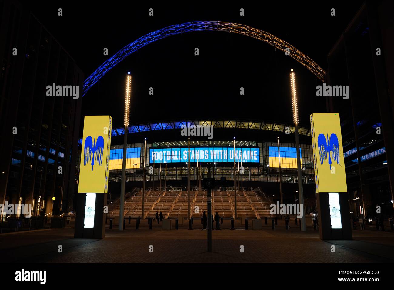 File photo dated 24-02-2023 of Wembley Stadium in north west London ...