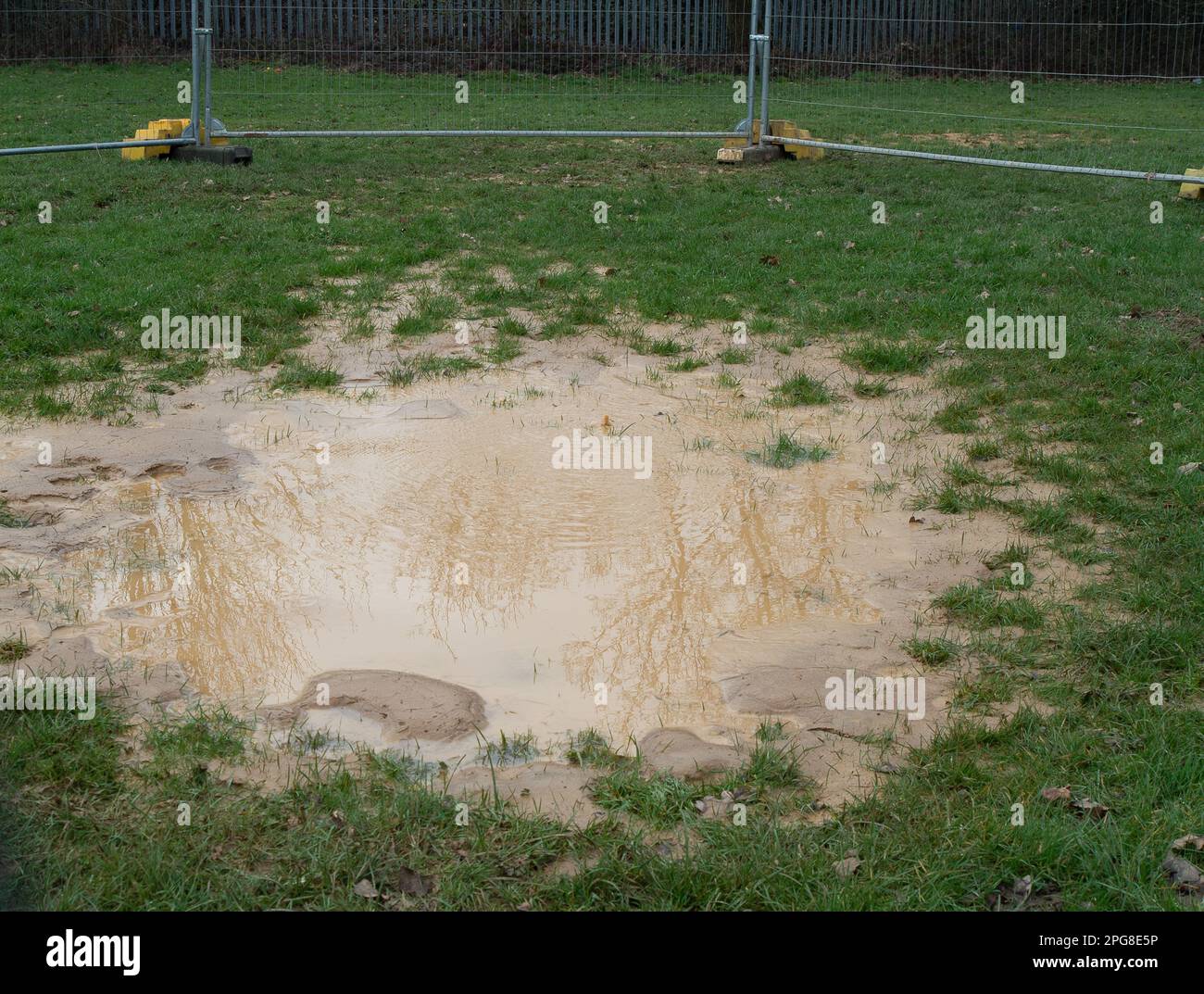 Ruislip, UK. 21st March, 2023. A new patch of bubbling liquid has ...