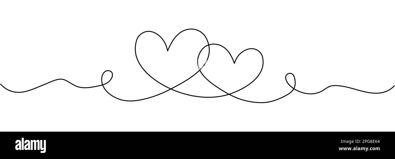 Double Heart Clipart Black And White