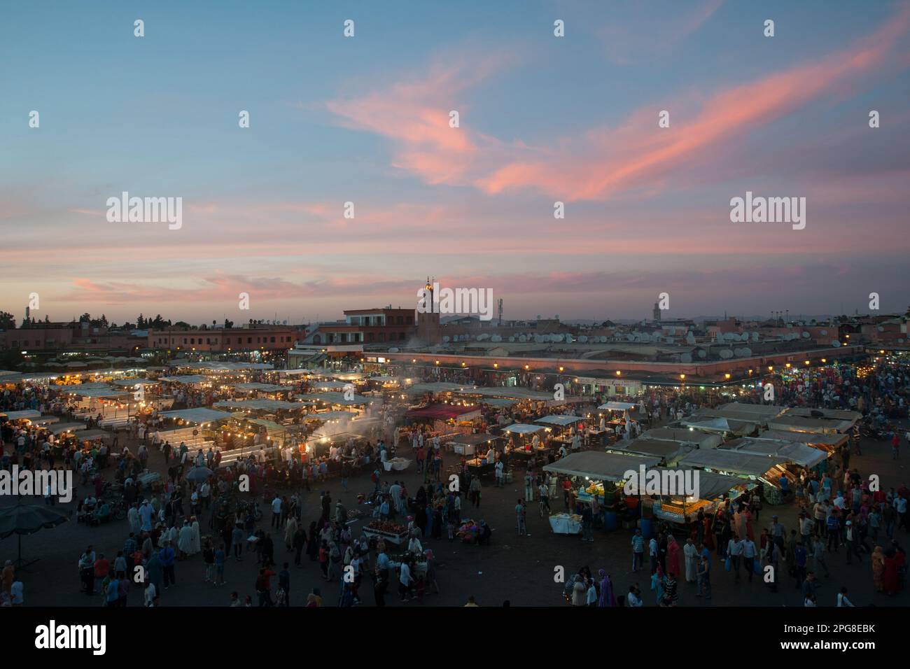 piazza jamaa el fna, marrakech, marocco, nord africa, magreb Stock ...