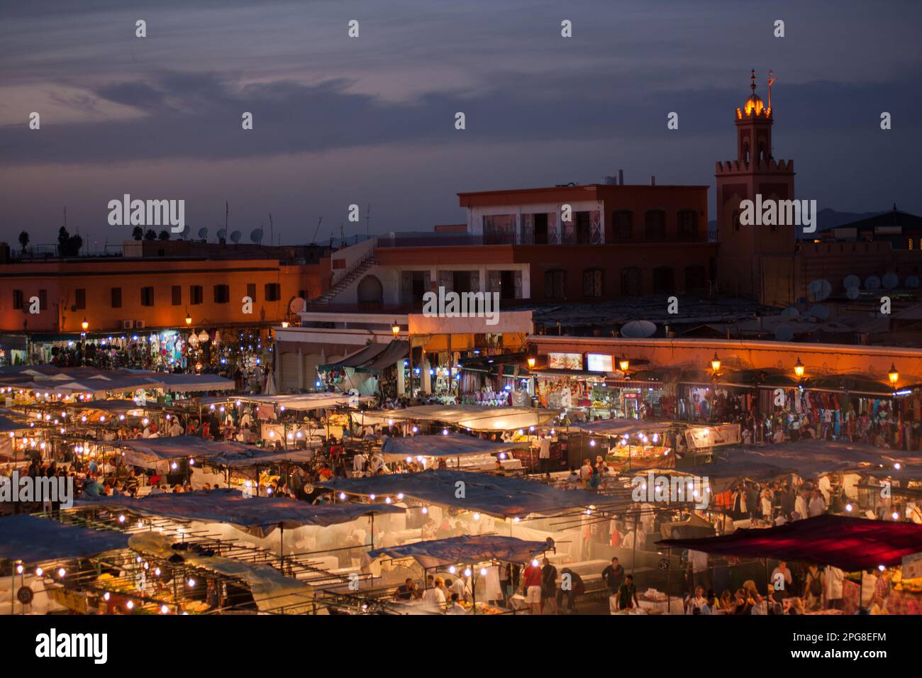 piazza jamaa el fna, marrakech, marocco, nord africa, magreb Stock ...