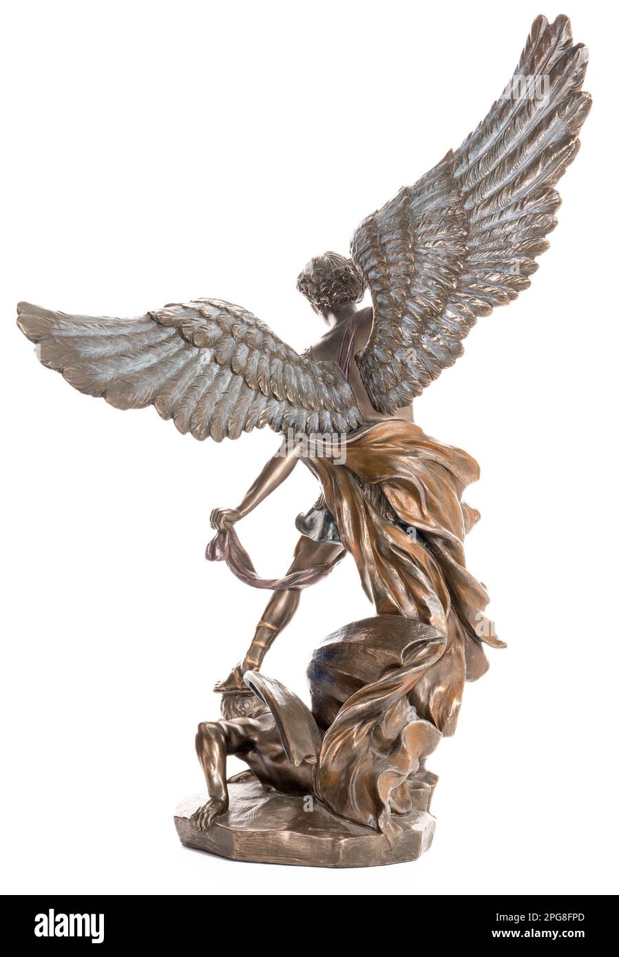 The bronze statue of archangel michael Cut Out Stock Images & Pictures - Alamy
