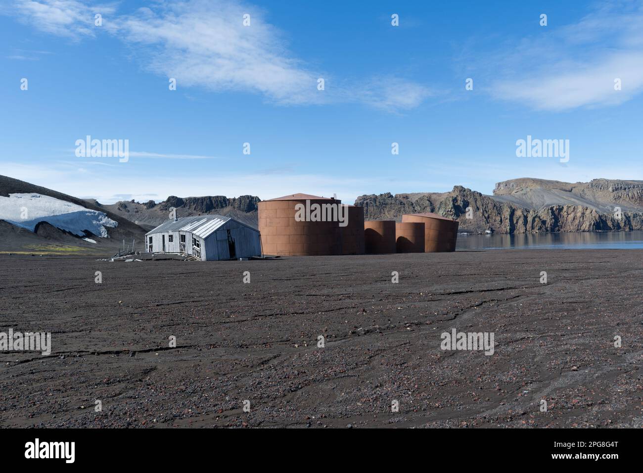 Old Whaling Station (historic site) in Whalers Bay on Deception Island ...