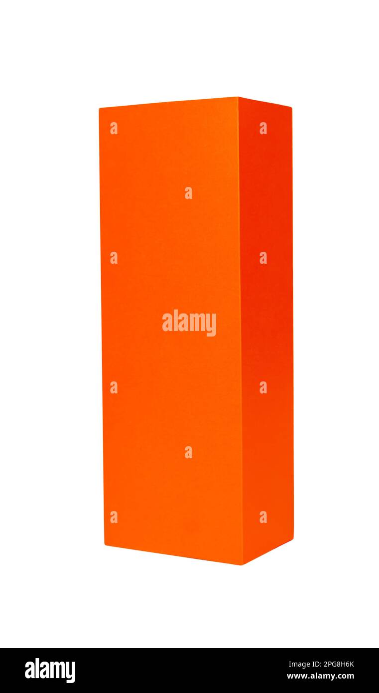 Red cardboard box isolated from background Stock Photo - Alamy