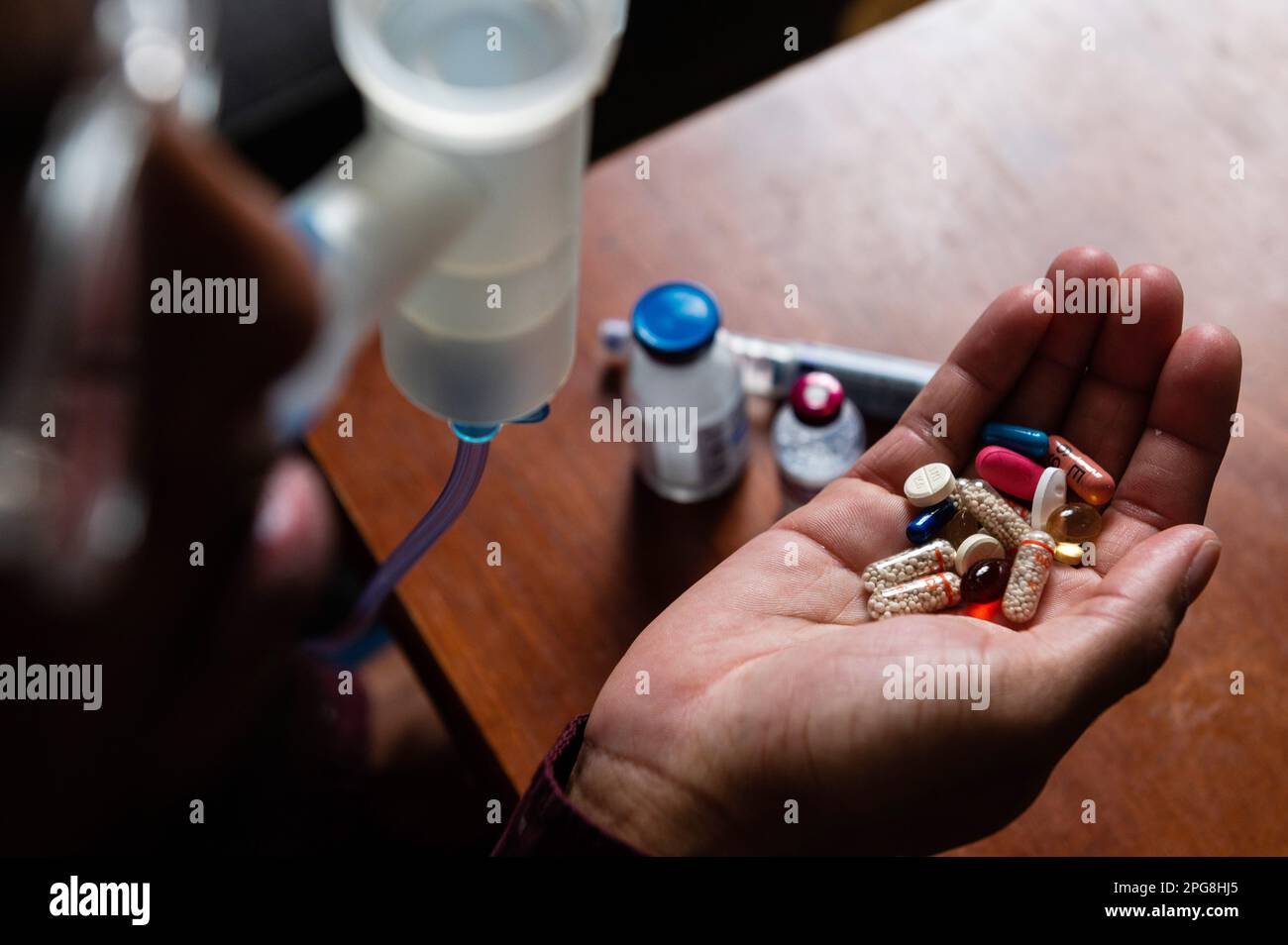 Medication used for treating cystic fibrosis Stock Photo - Alamy