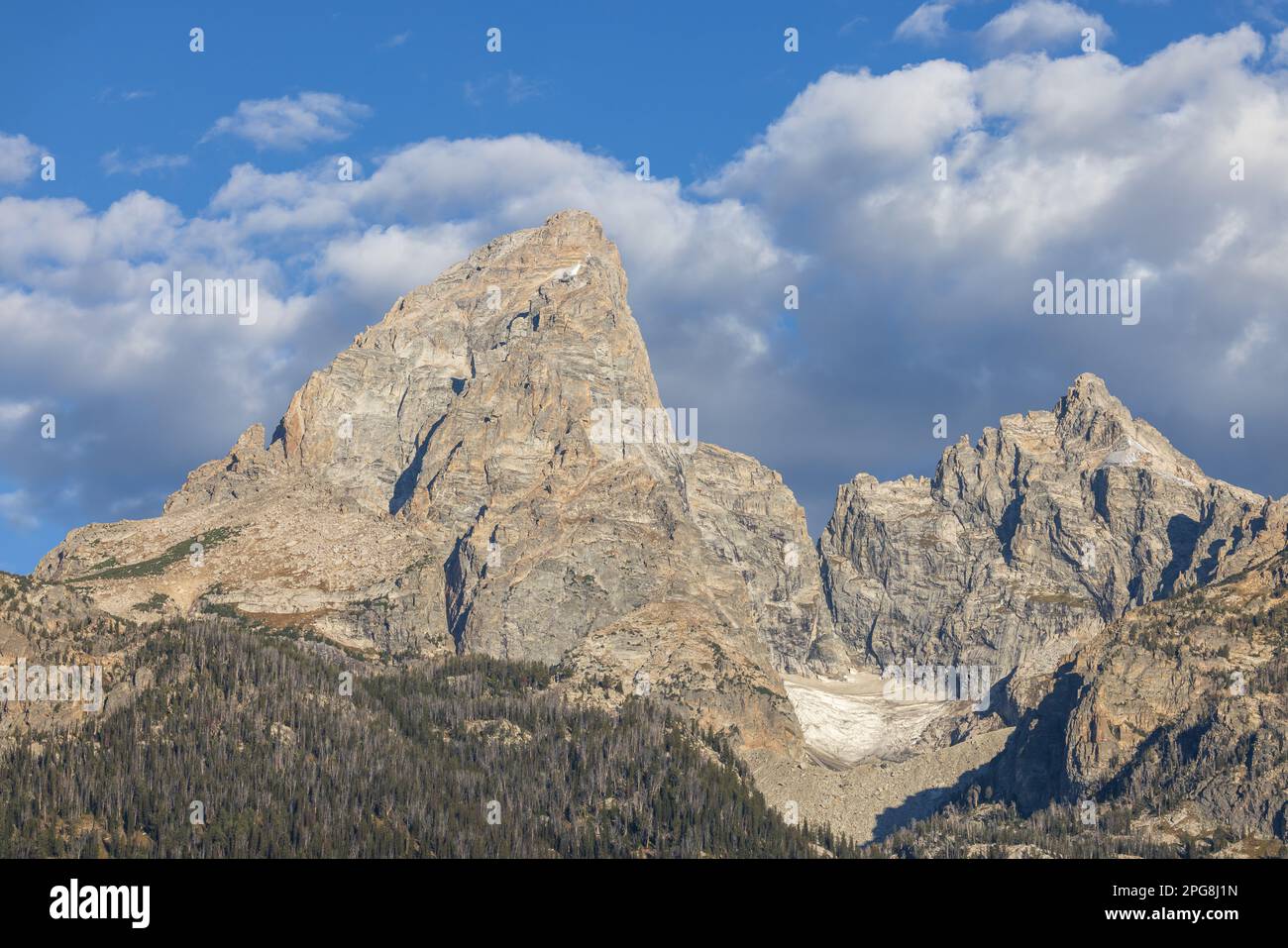 Scenic Landscape of the Teton Range in Wyoming in Autumn Stock Photo ...