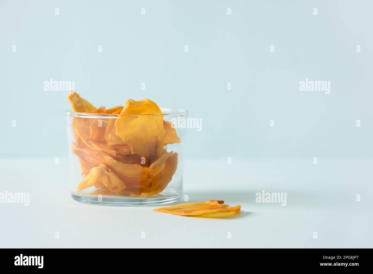 Organic jackfruit chips from tropical island Ceylon. Fruits chips in ...