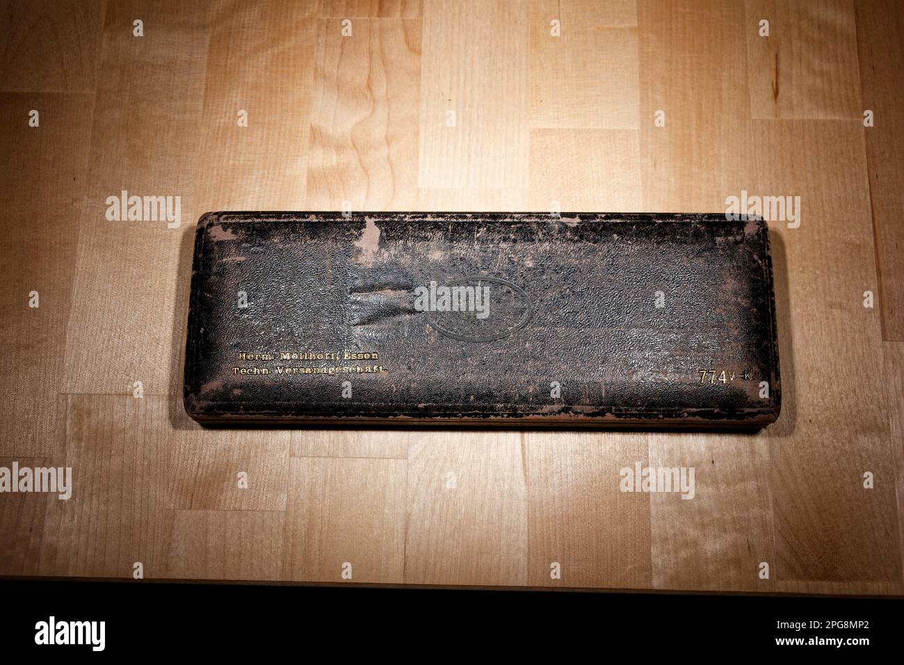 set of divider, compass inside a box for geometric construction lying ...