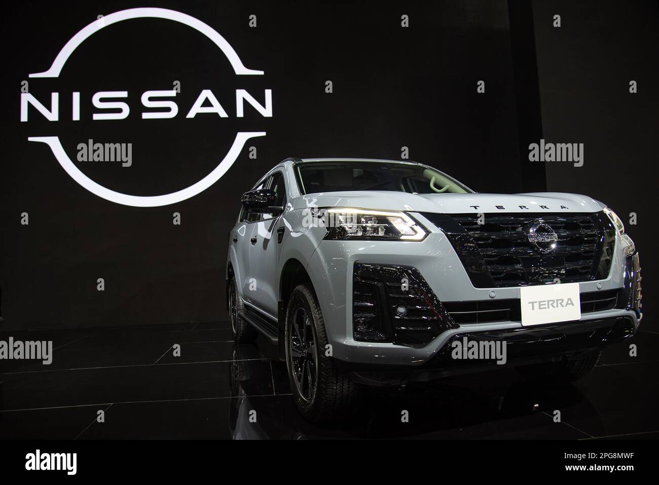 A Nissan Terra car seen during the event. The 44th Bangkok ...