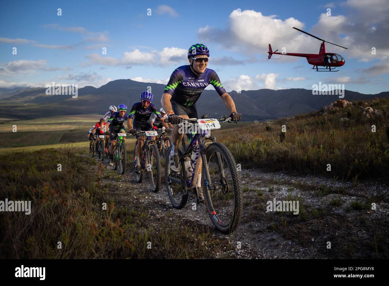 Czech cyclist Petr Vakoc in the second stage of the eight-day Cape Epic ...