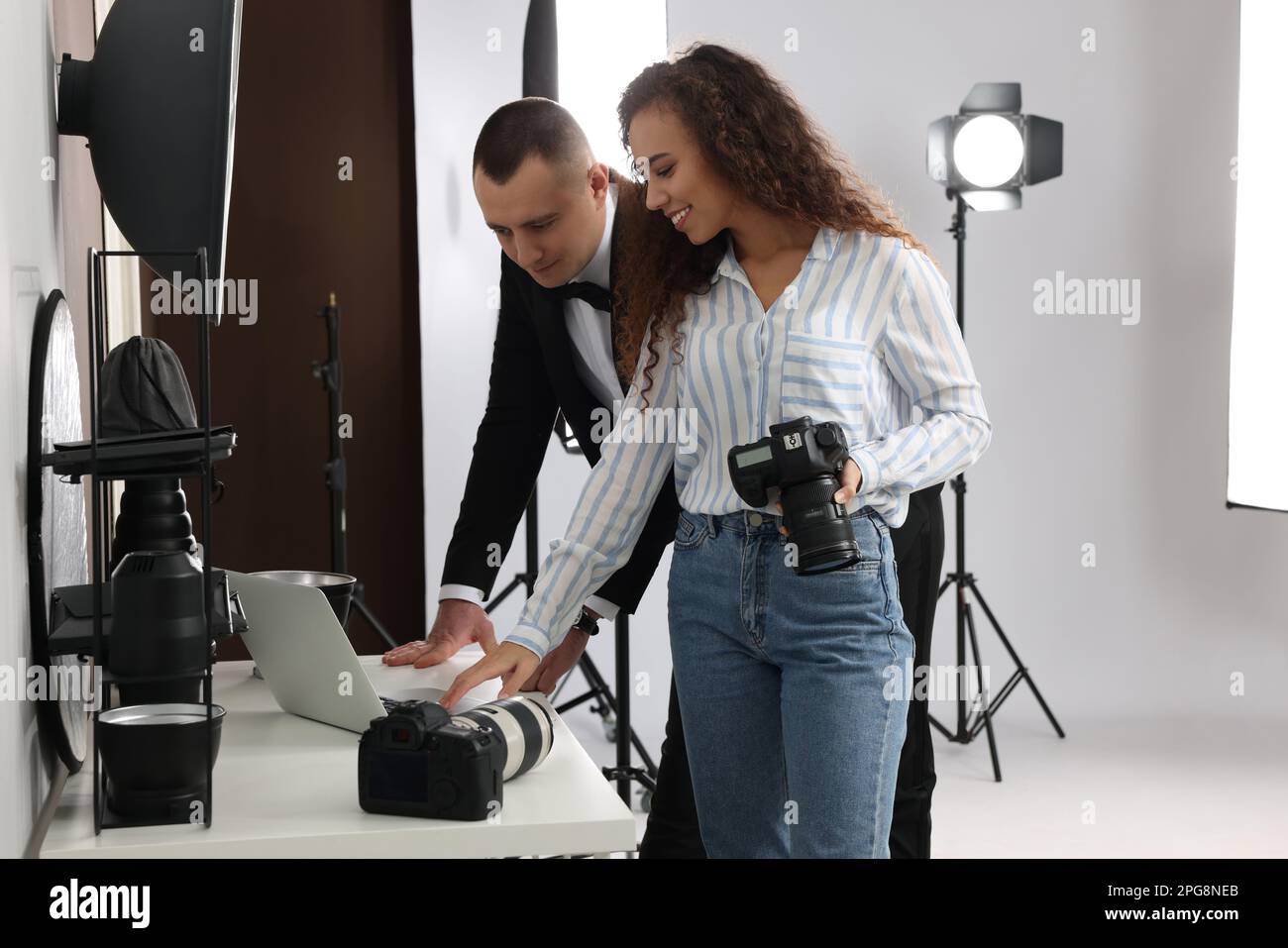 Photographer model in photographic hi-res stock photography and images ...