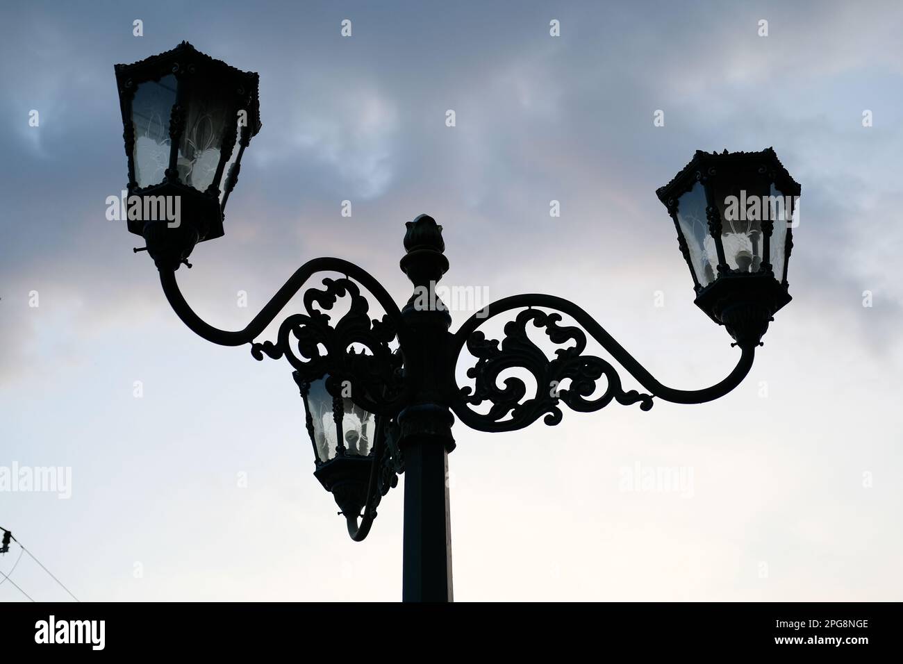 Classic highway light. Street lighting decoration in Yogyakarta Stock ...
