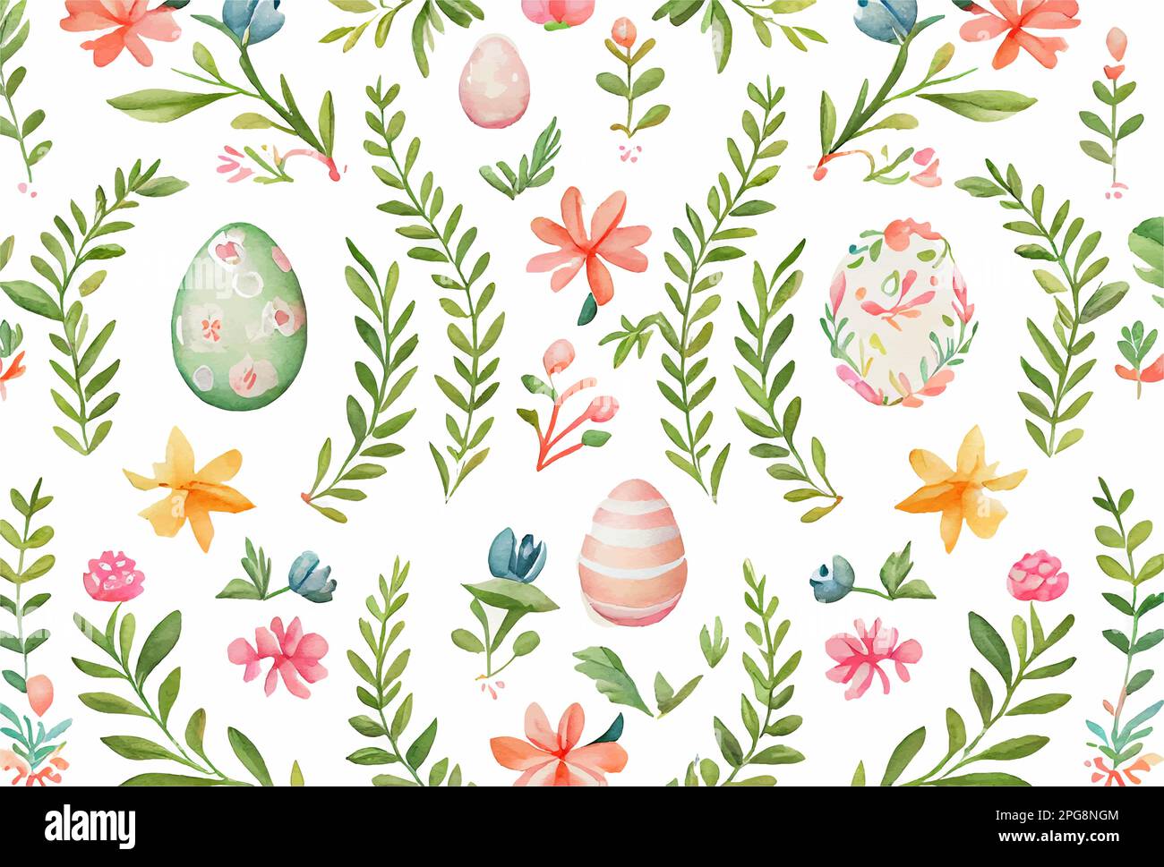 vector illustration of easter theme pattern for fabric print, wrapping ...