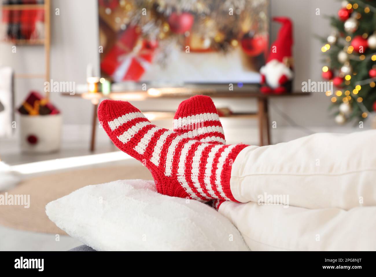 Person watching socks hi-res stock photography and images - Alamy