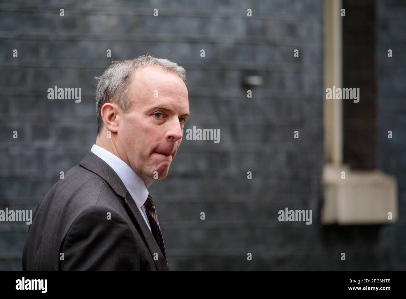 Downing Street, London, UK. 21st March 2023. Dominic Raab MP, Deputy ...