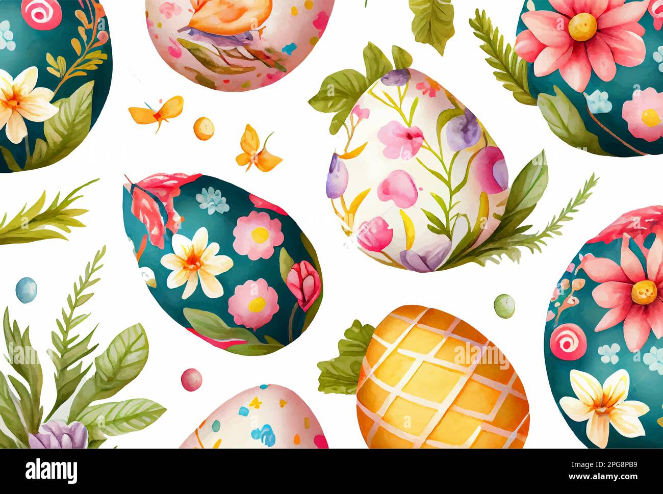 vector illustration of easter theme pattern for fabric print, wrapping ...