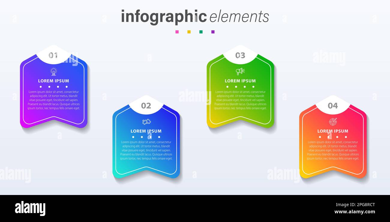 Vector Infographic label design template with icons and 4 options or ...