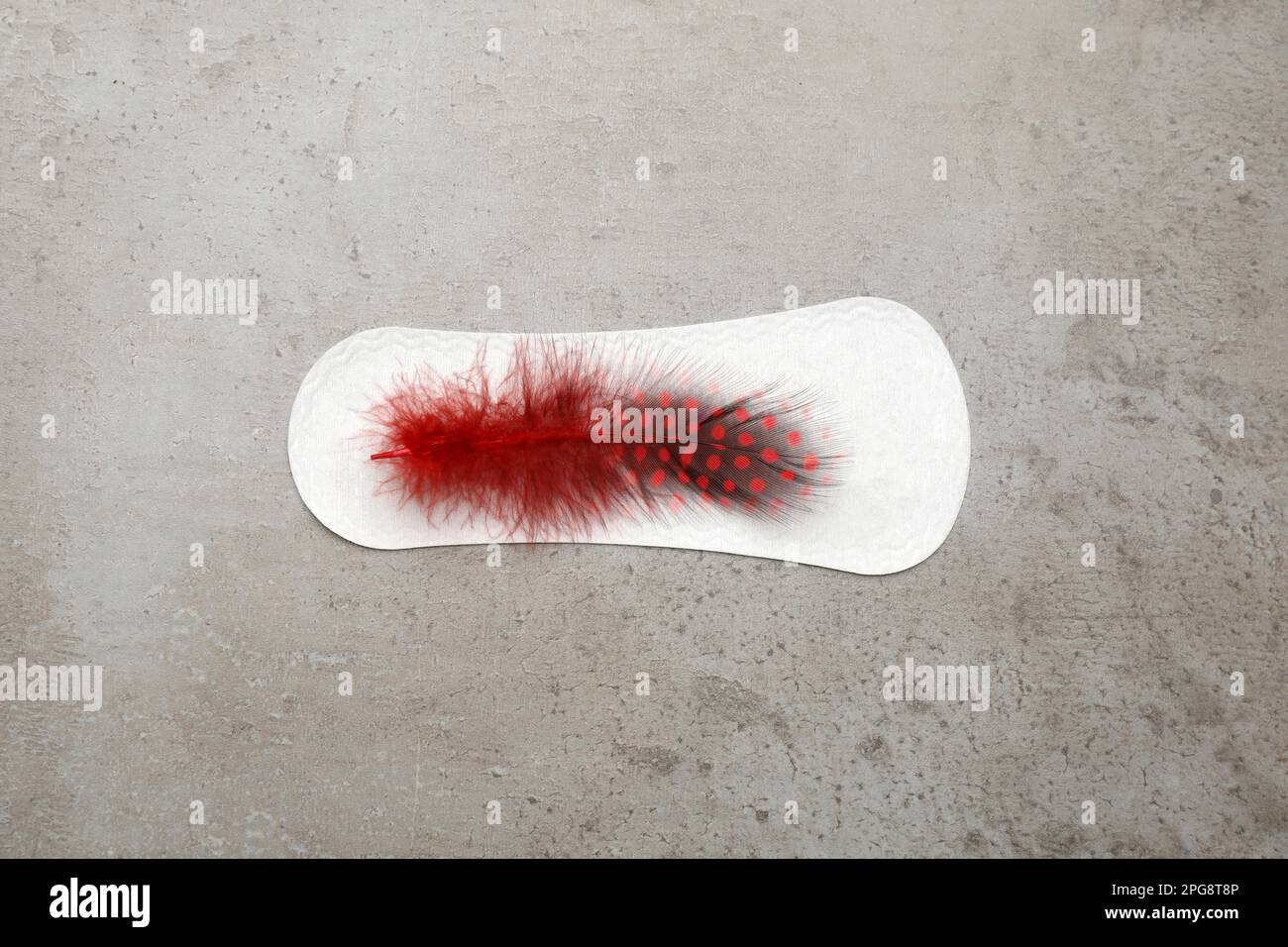 Stained Sanitary Pads