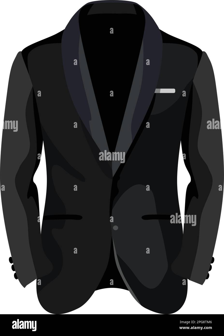 Black Tuxedo Fashion Vector Stock Vector Image & Art - Alamy