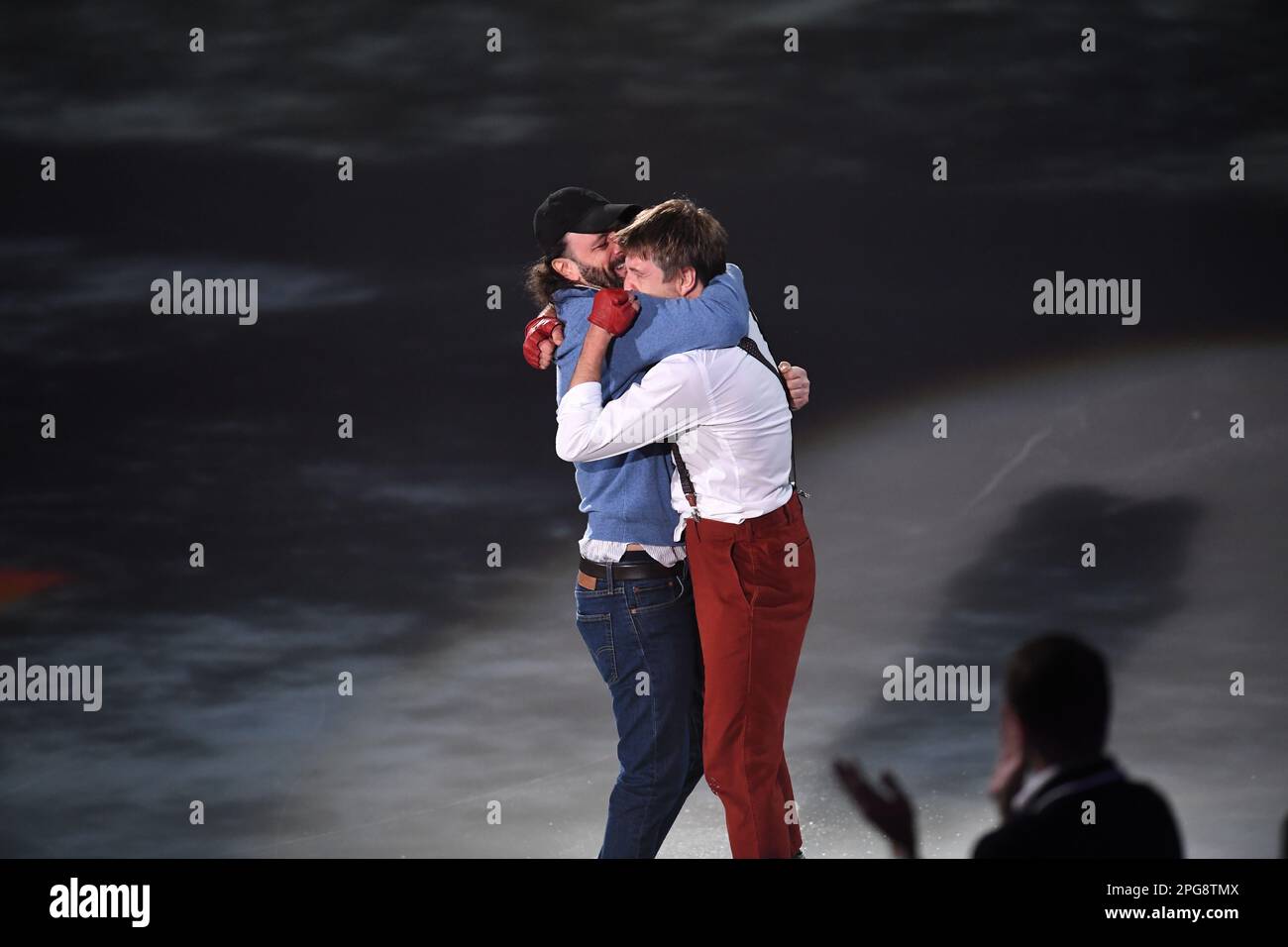 Moscow. Figure skaters Alexei Yagudin and Ilya Averbukh Stock Photo - Alamy