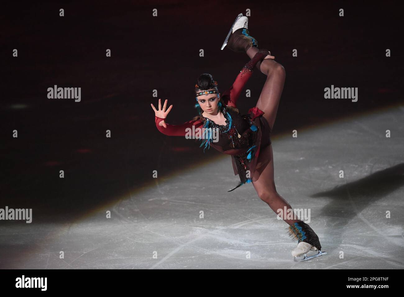 Moscow. Figure skater Kamila Valieva performs at the 'Russian Challenge ...