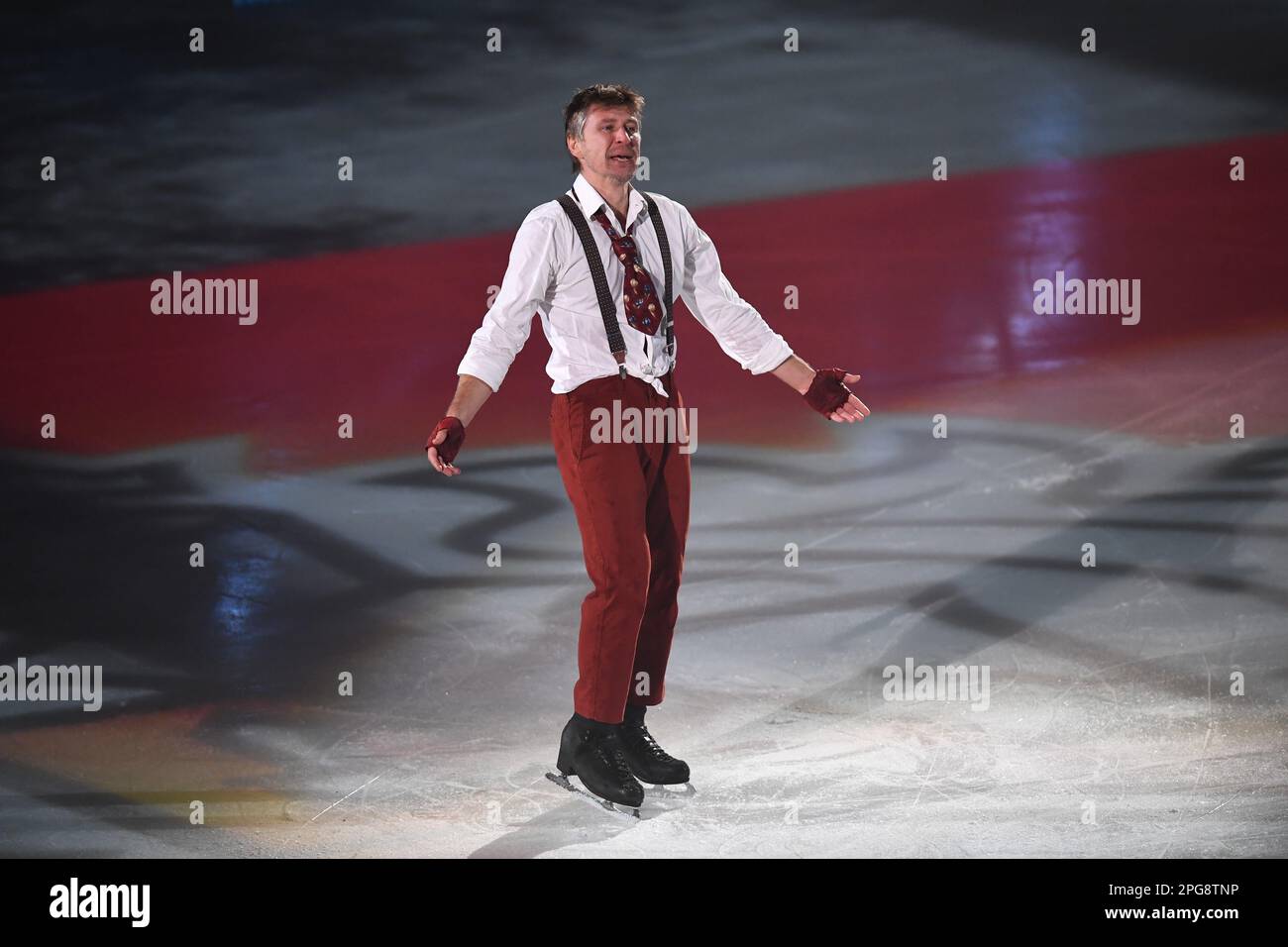 Moscow. Figure skater Alexei Yagudin performs at the 'Russian Challenge ...