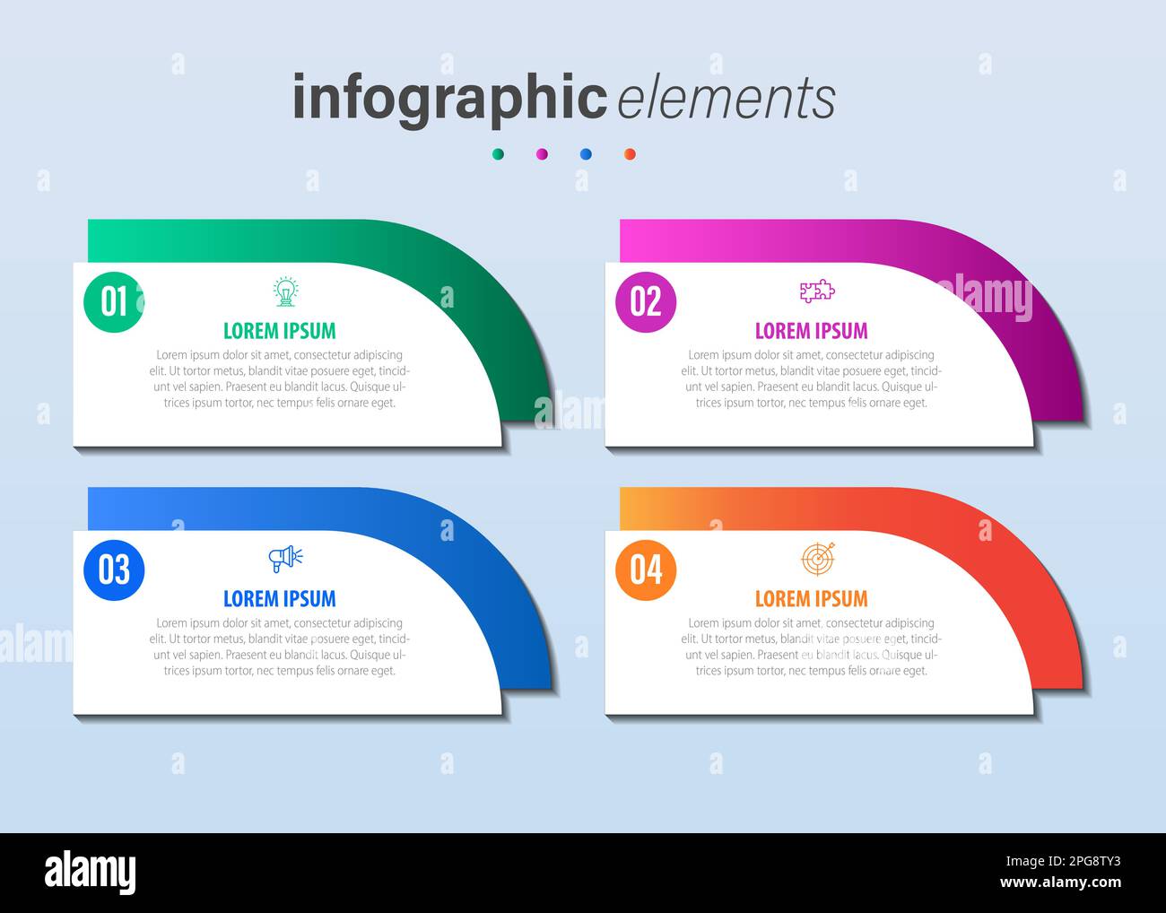 Vector Infographic label design template with icons and 4 options or ...