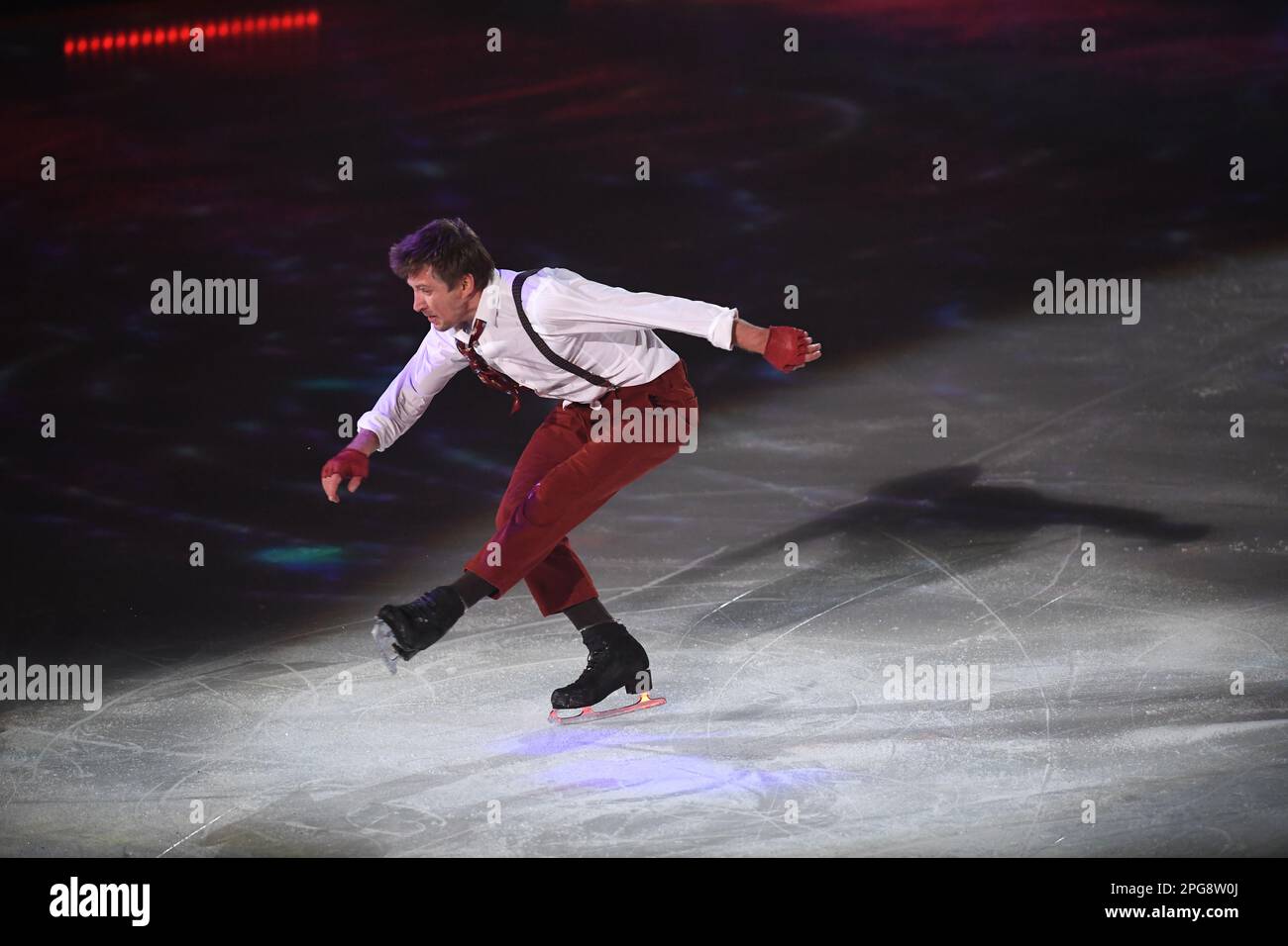 Moscow. Figure skater Alexei Yagudin performs at the 'Russian Challenge ...