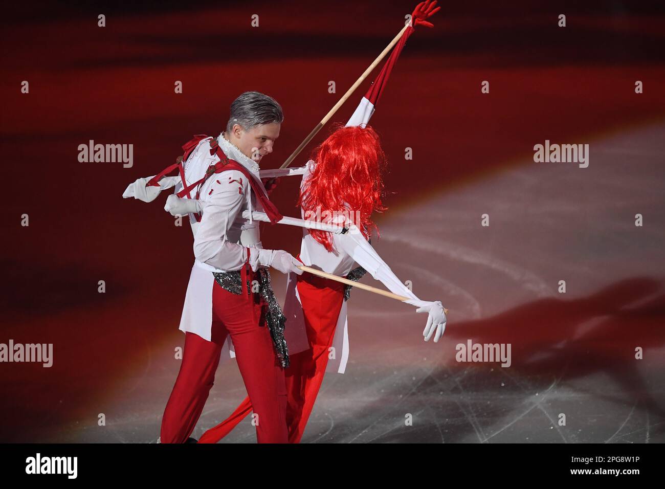 Moscow. Figure skater Yevgeny Semenenko performs at the 'Russian Challenge' open show-tournament ...