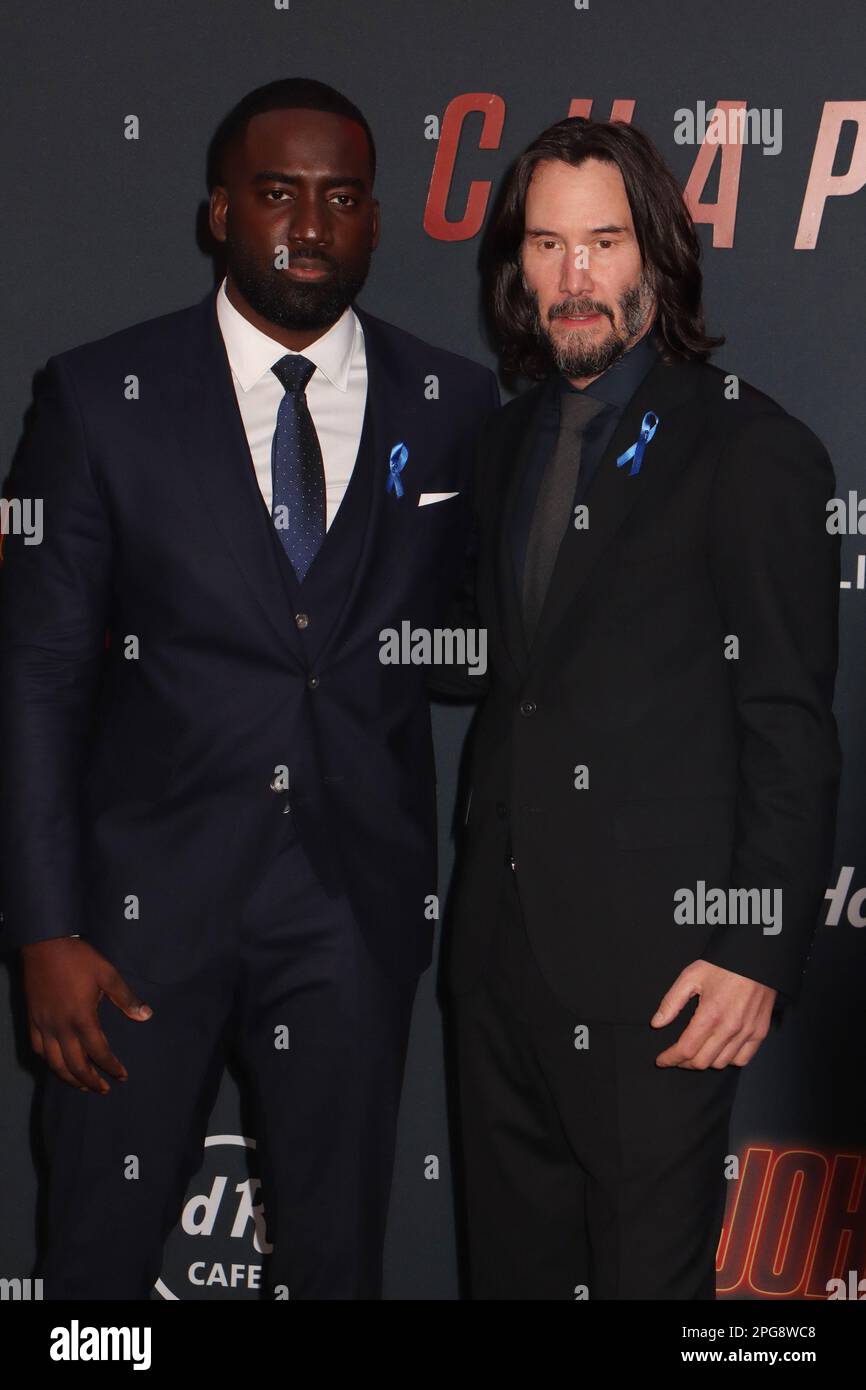 Shamier Anderson, Keanu Reeves 03/20/2023 “John Wick: Chapter 4 ...