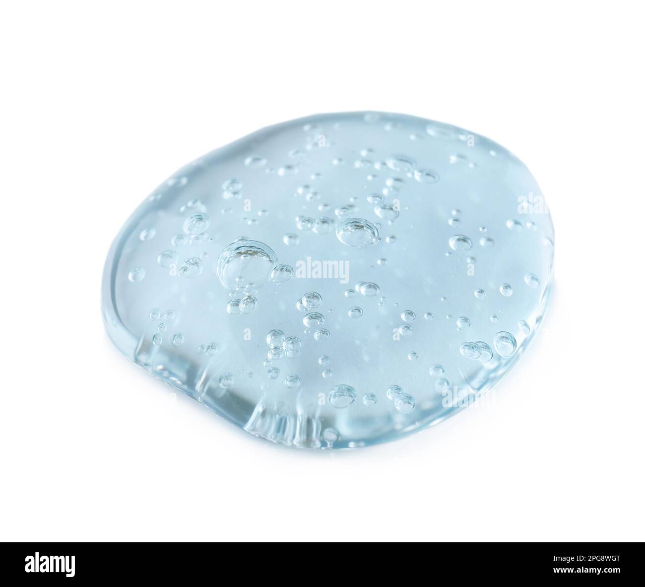 Sample of transparent shower gel on white background Stock Photo - Alamy