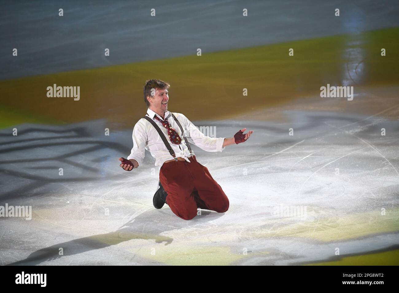 Moscow. Figure skater Alexei Yagudin performs at the 'Russian Challenge ...