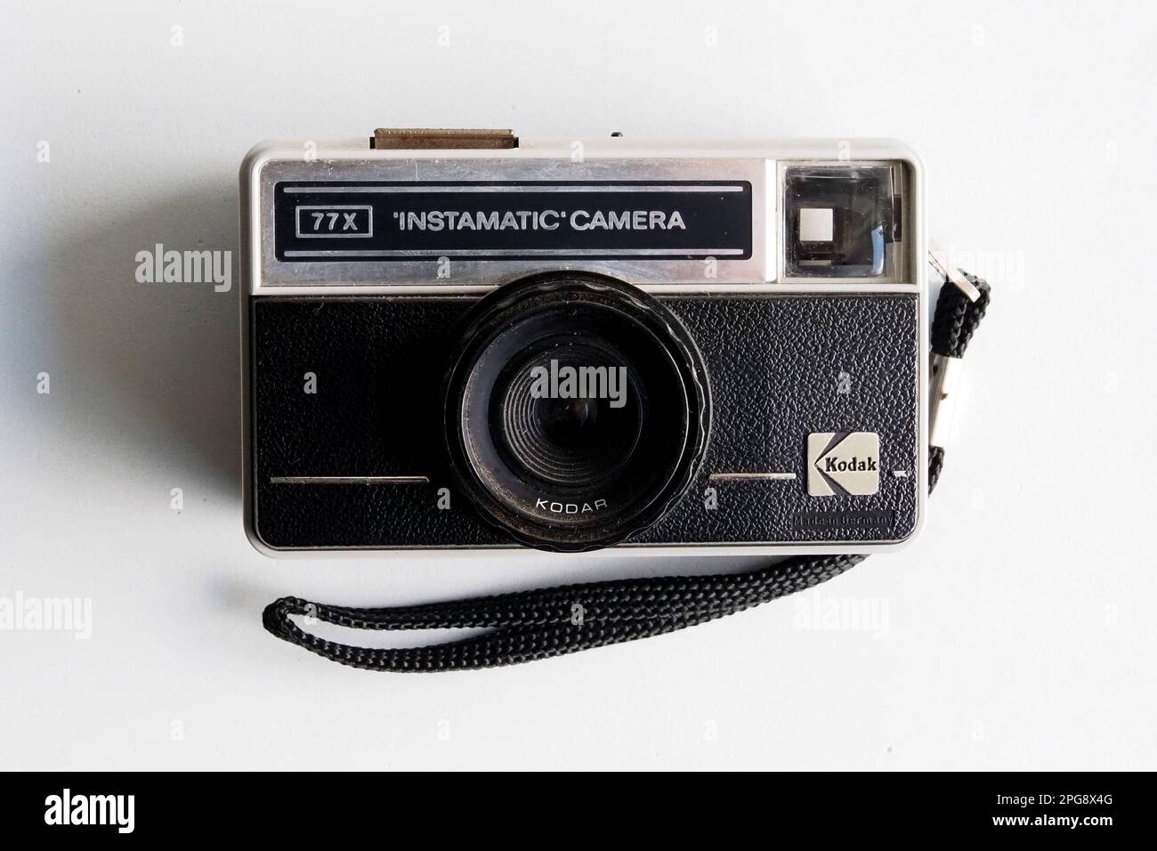 In this Illustration. Old Kodak Instamatic 77X film camera ...
