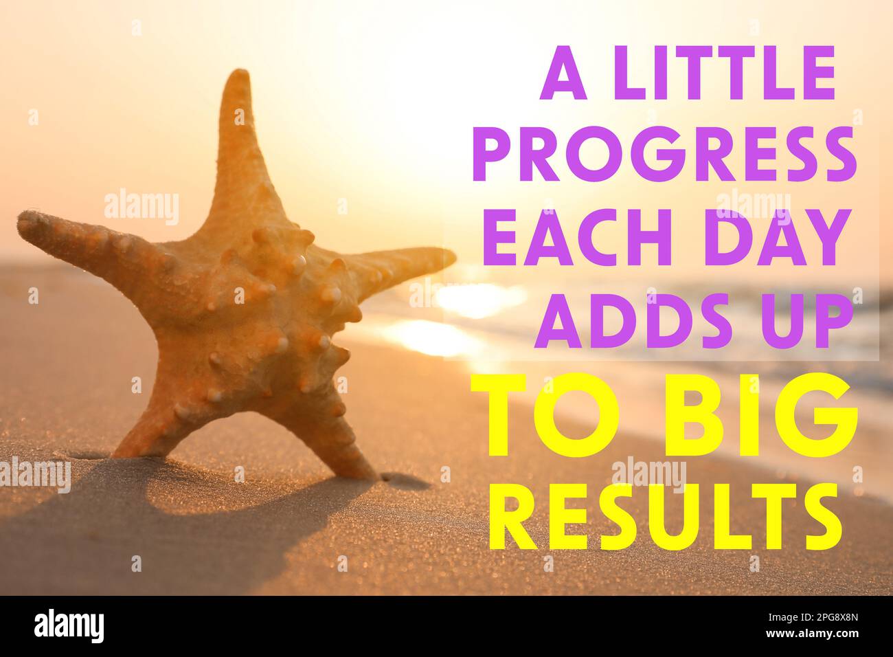 A Little Progress Each Day Adds Up To Big Results. Inspirational quote motivating to make small ...