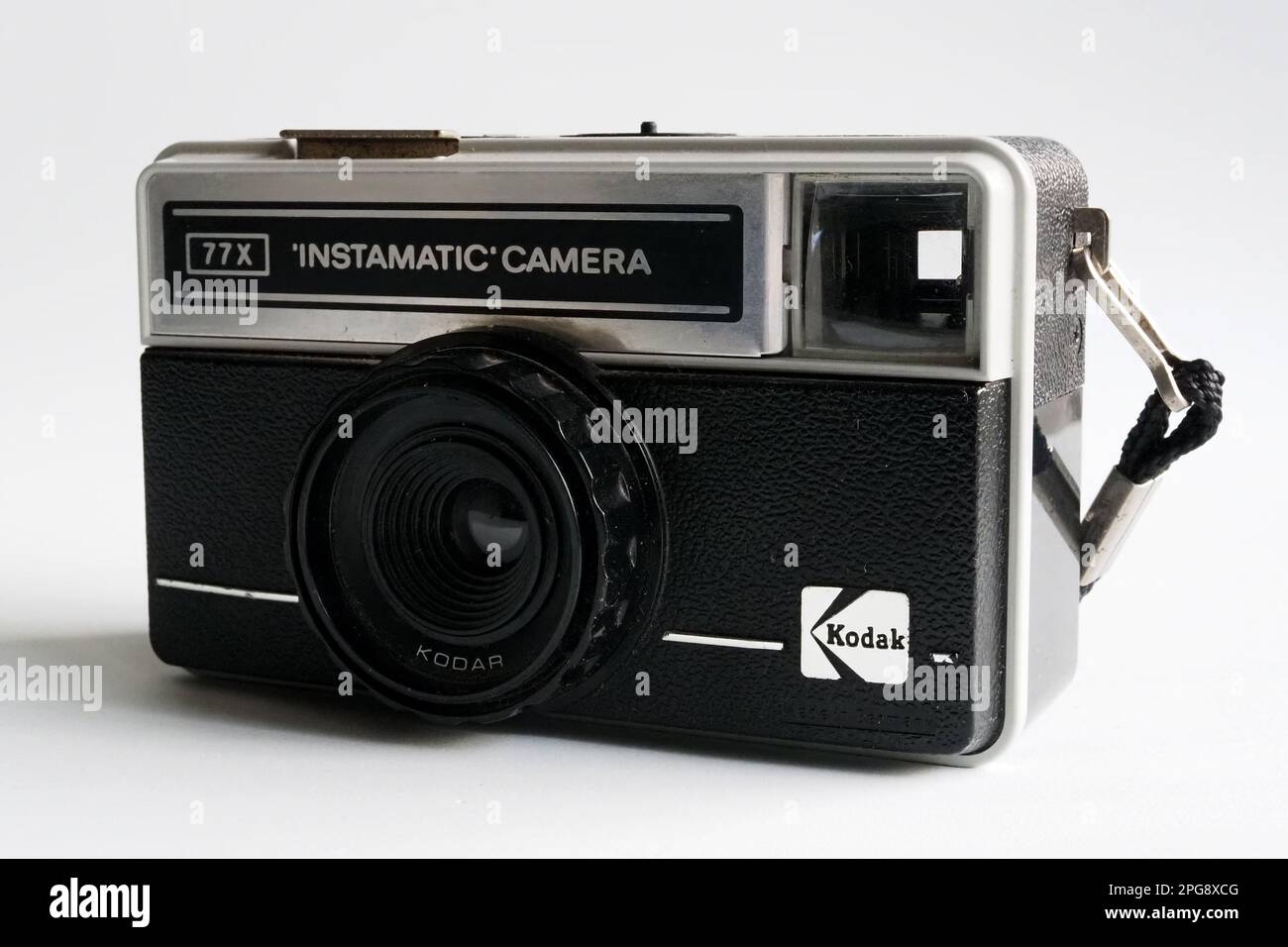 In this Illustration. Old Kodak Instamatic 77X film camera ...